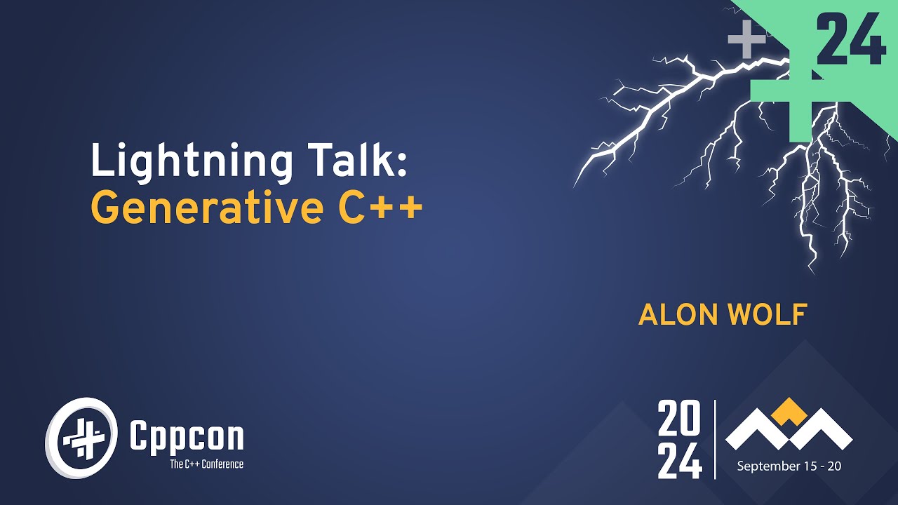 Lightning Talk: Generative C++ - Alon Wolf - CppCon 2024