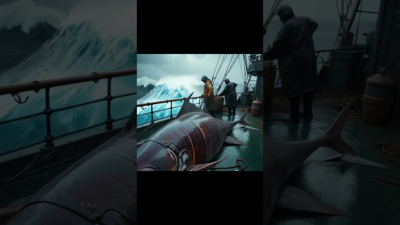 🐉 The Dragon of the Abyss – A Monster Fish Cloaked in Darkness! 🌊 #animation #naturesounds #animated