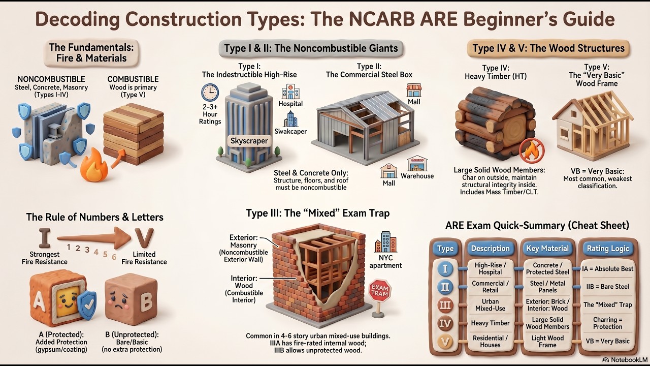 ARE Exam Prep: Construction Types for CE, PPD & PDD | ARE Lab