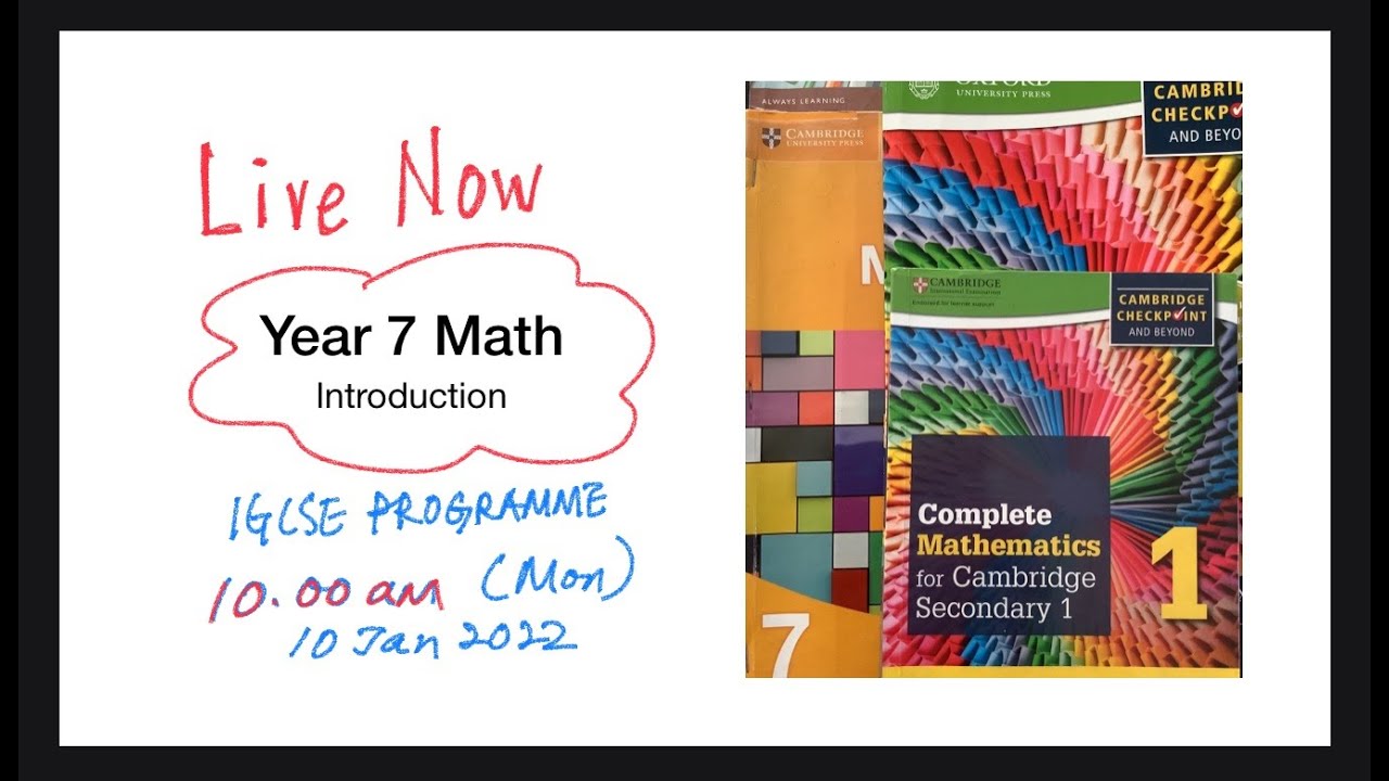 Year 7 Math Class (Week 1)