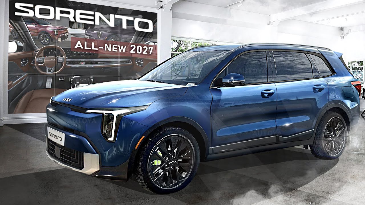 All-New 2027 Kia Sorento Jumps From Behind a CGI Curtain With Ritzy Colors and More Space ...