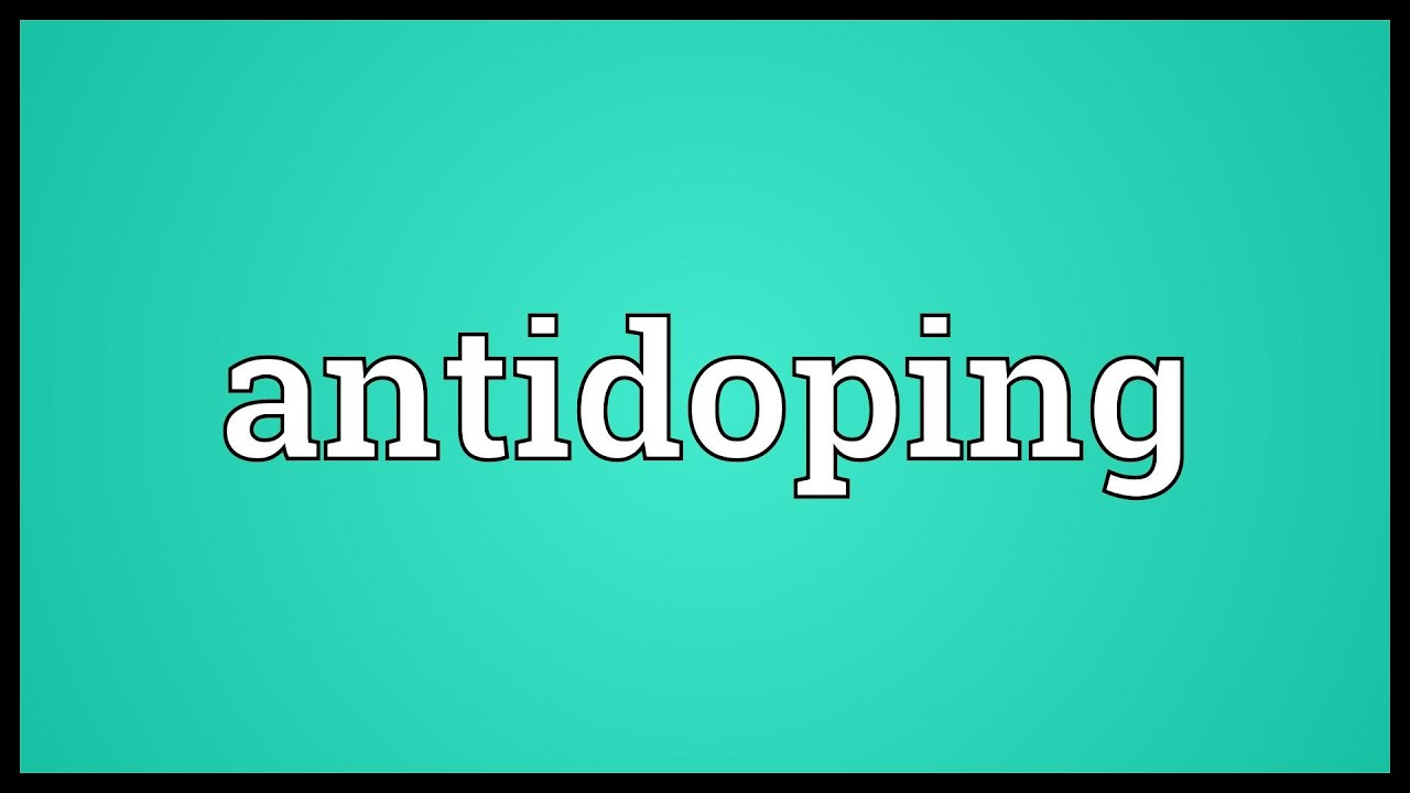 Antidoping Meaning
