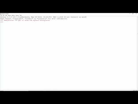 Python IDLE Demo - Play with Python Shell