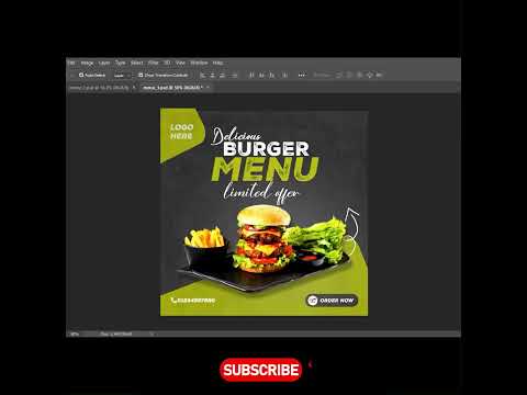 Day 1 - 100 Days of Food Menu Poster Design | Photoshop Creative Journey Starts Today