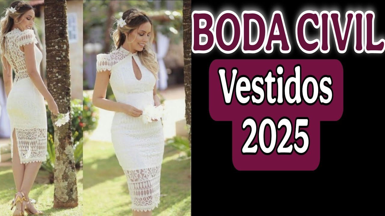 VESTIDO DE NOVIA CIVIL 2025 / DISEÑOS DE VESTIDOS ROMANTICOS Y DISCRETOS PARA TU BODA CIVIL👰‍♂️