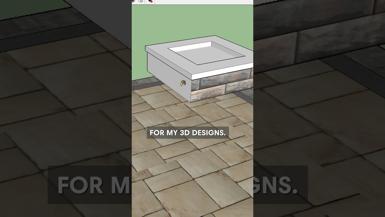 How I make 3D landscape designs ⚒️  #hardscapementor #construction #hardscaping