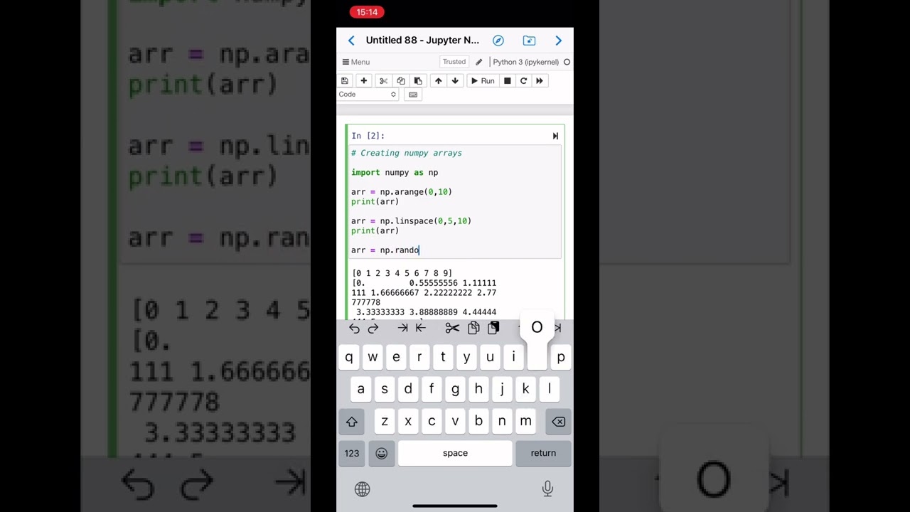 Python numpy #shorts