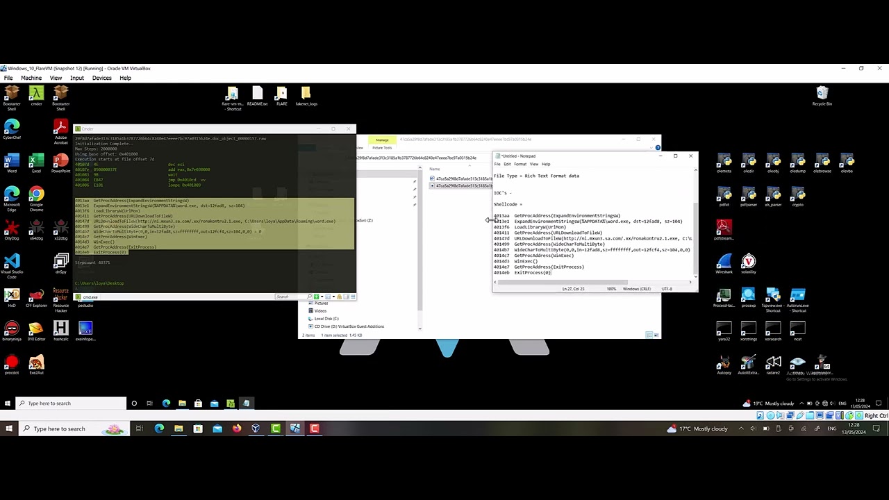 Malicious Document Analysis   RTF Sample #5