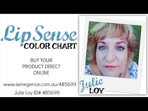 Julie Loy - SeneGence LipSense Color Chart 2018 October