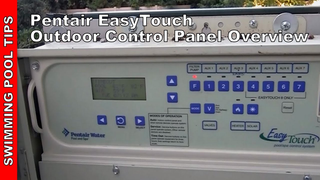 EasyTouch® Pool and Spa Control Outdoor Panel Overview