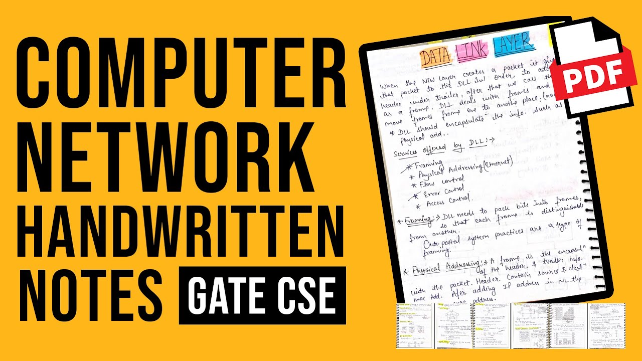 Computer Network Handwritten Notes - GATE CSE - PDF