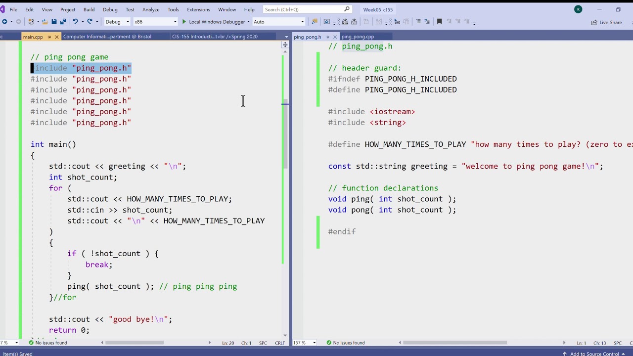 06.7 every C/C++ header file needs a header guard