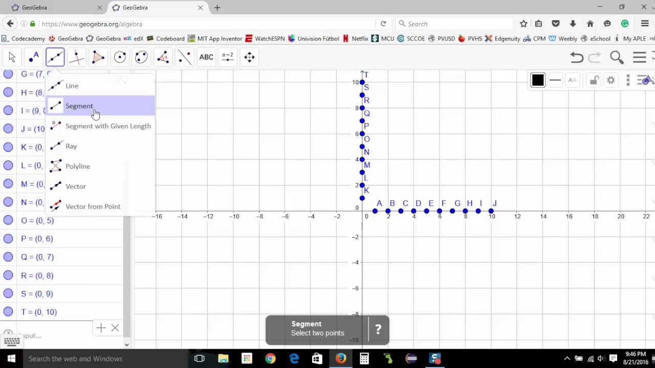 Geogebra Tutorial: Line Design Complete
