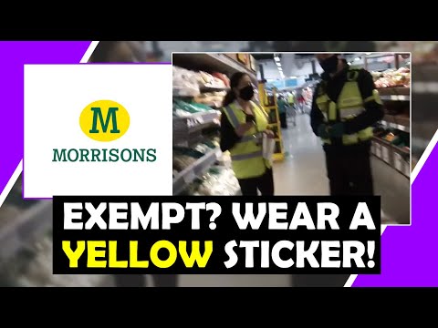 Morrisons Want Exempt To WEAR 🟡 YELLOW STICKER / Hugo Talks #lockdown ...