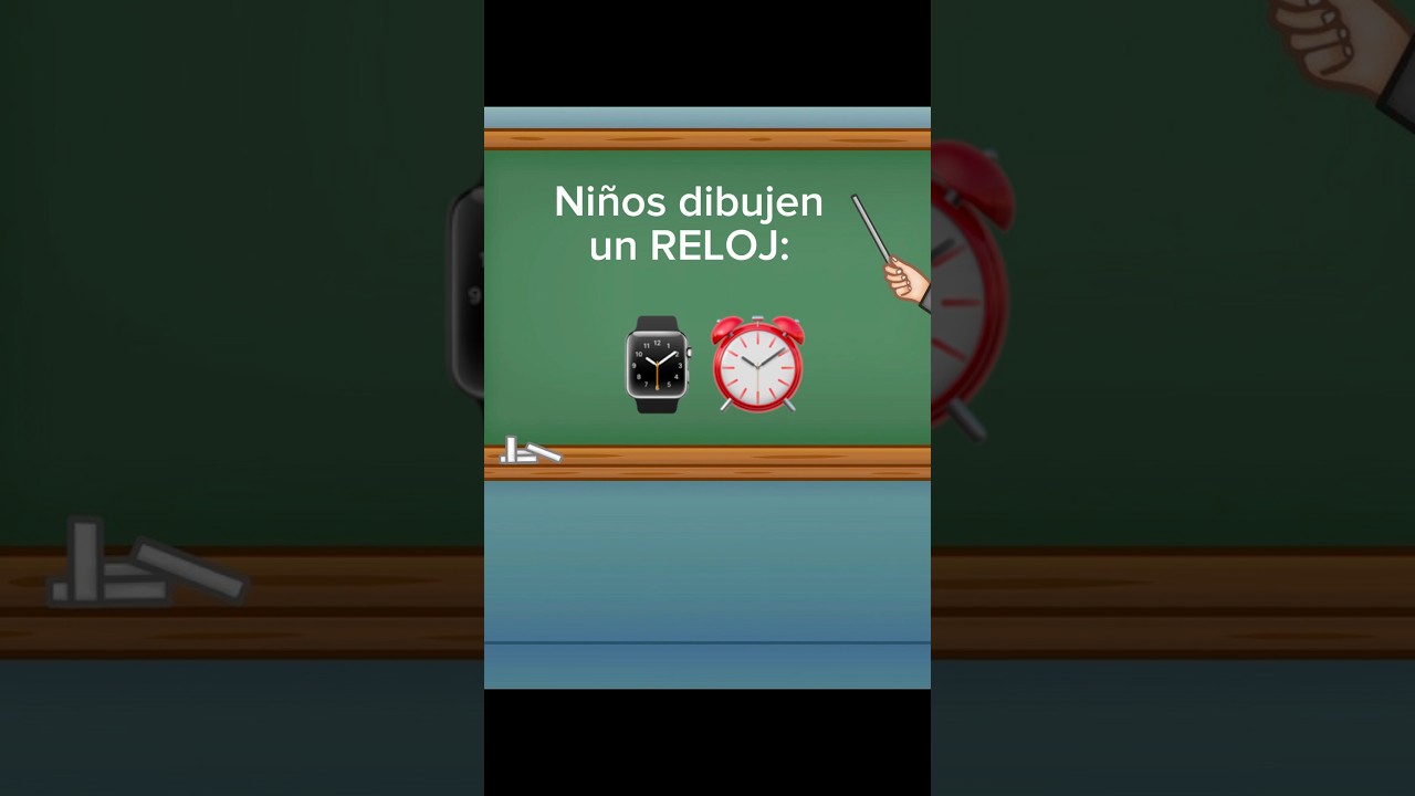 Cuando la maestra pedía dibujar una RELOJ #challenge #reloj #dibujo #shorts #maestra #drawing #arte