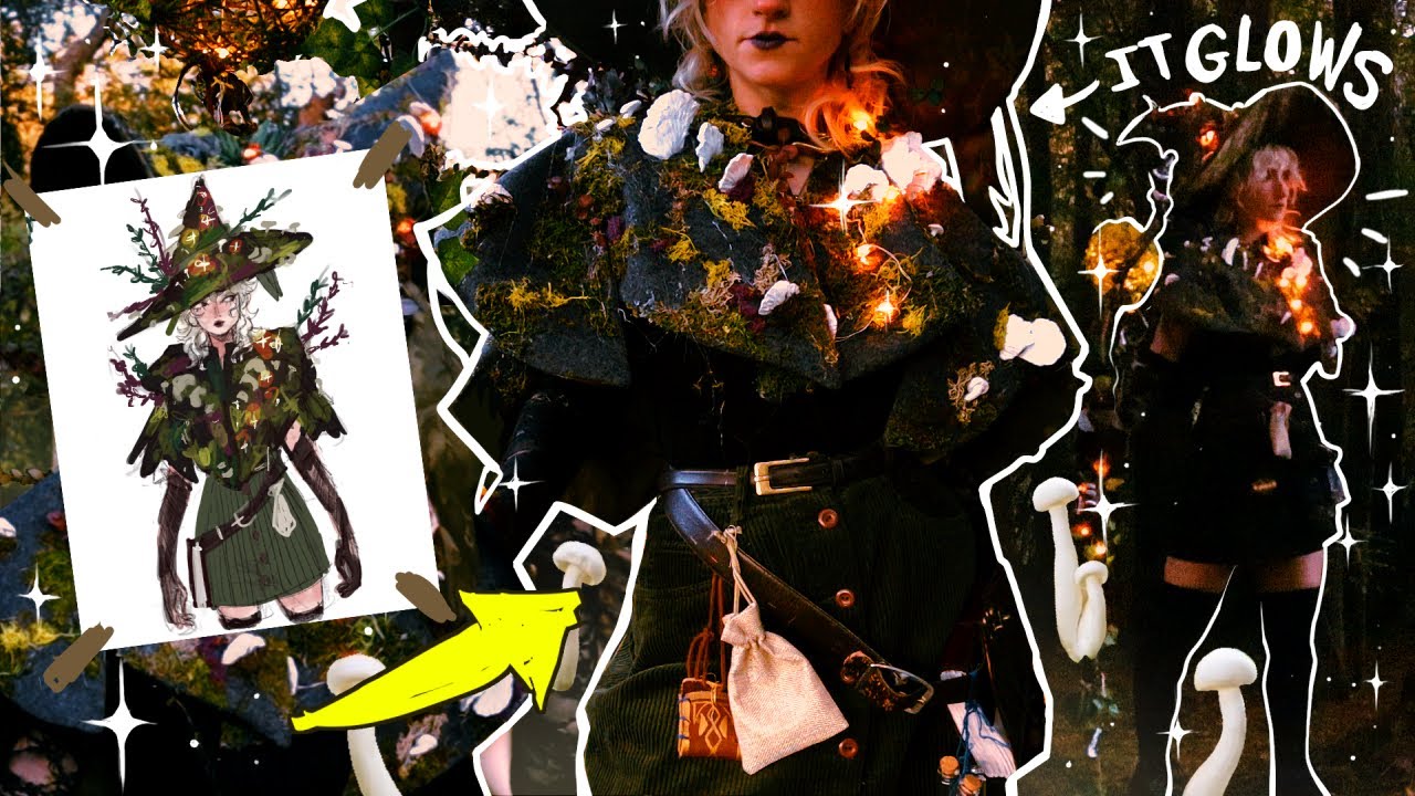 MAKING AN INDULGENT FOREST WITCH COSTUME. ✨🌿🔮