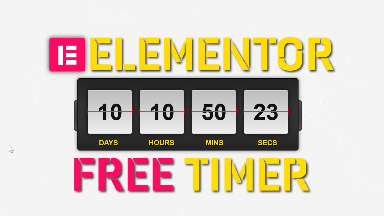 🔴Elementor Countdown Timer Widget Free | Elementor Tips and Tricks