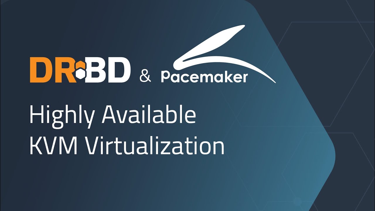 Highly Available KVM Virtualization Using DRBD & Pacemaker