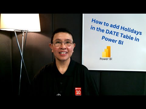 How to add Holidays in the DATE Table in Power BI