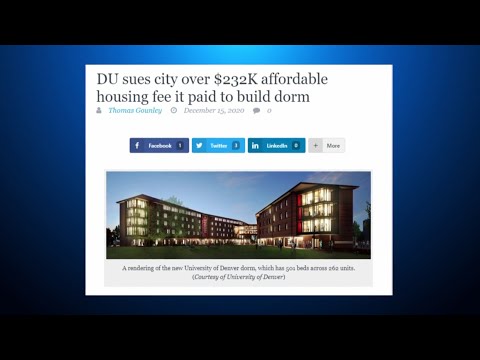 University Of Denver Sues City Over Fee