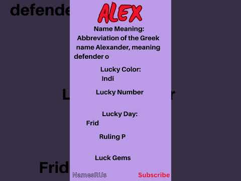Alex Name Meaning #shorts #namemeaning #alex