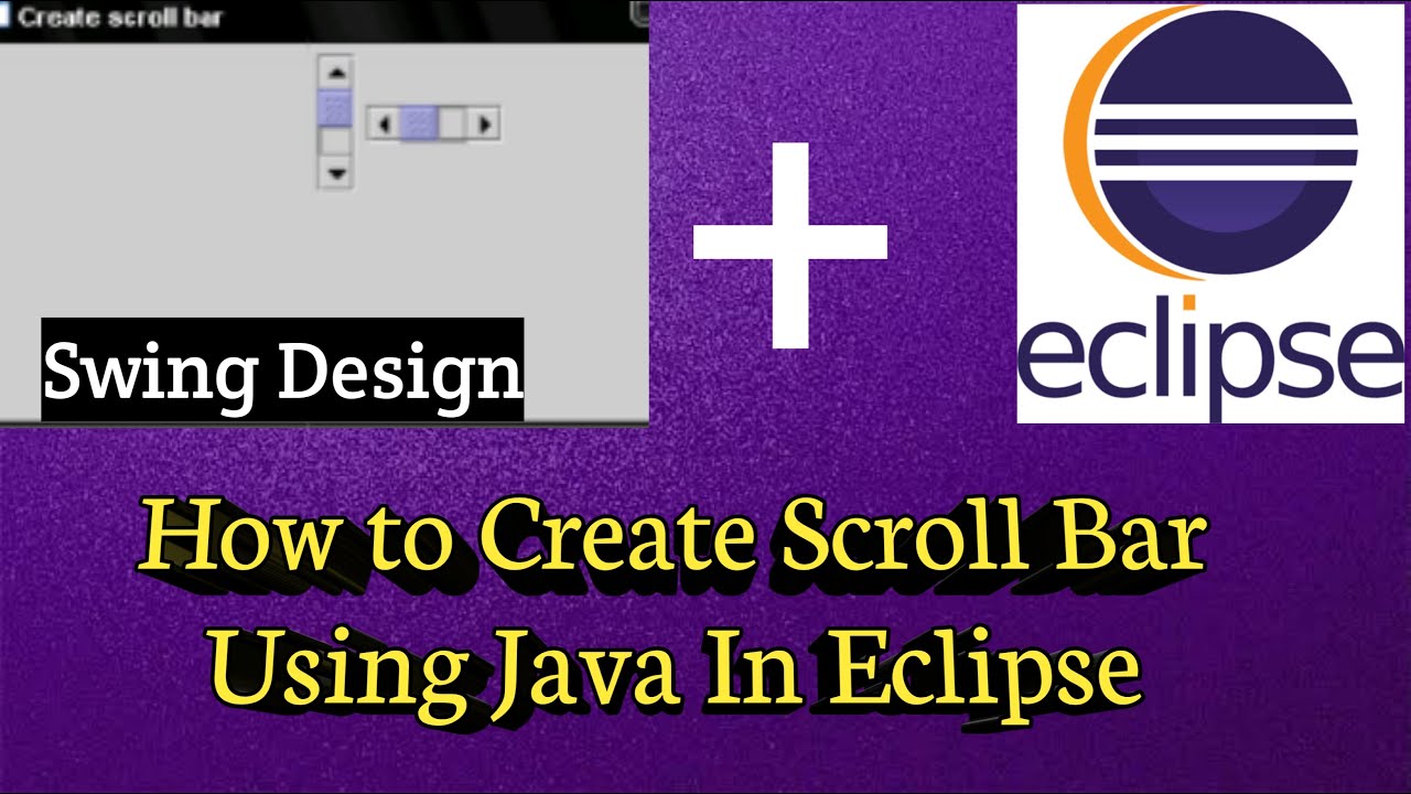 How To Create Scroll Bar Using Java In Java Eclipse | Swing Design #java #swing #EclipseIDE