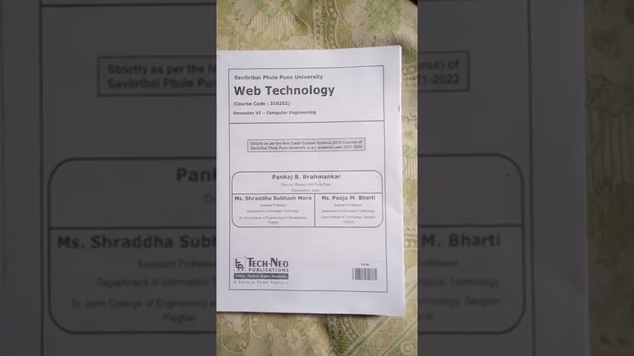 Web technology | SPPU | SEM 6   #sppu #WT  #webtechnology #sem6