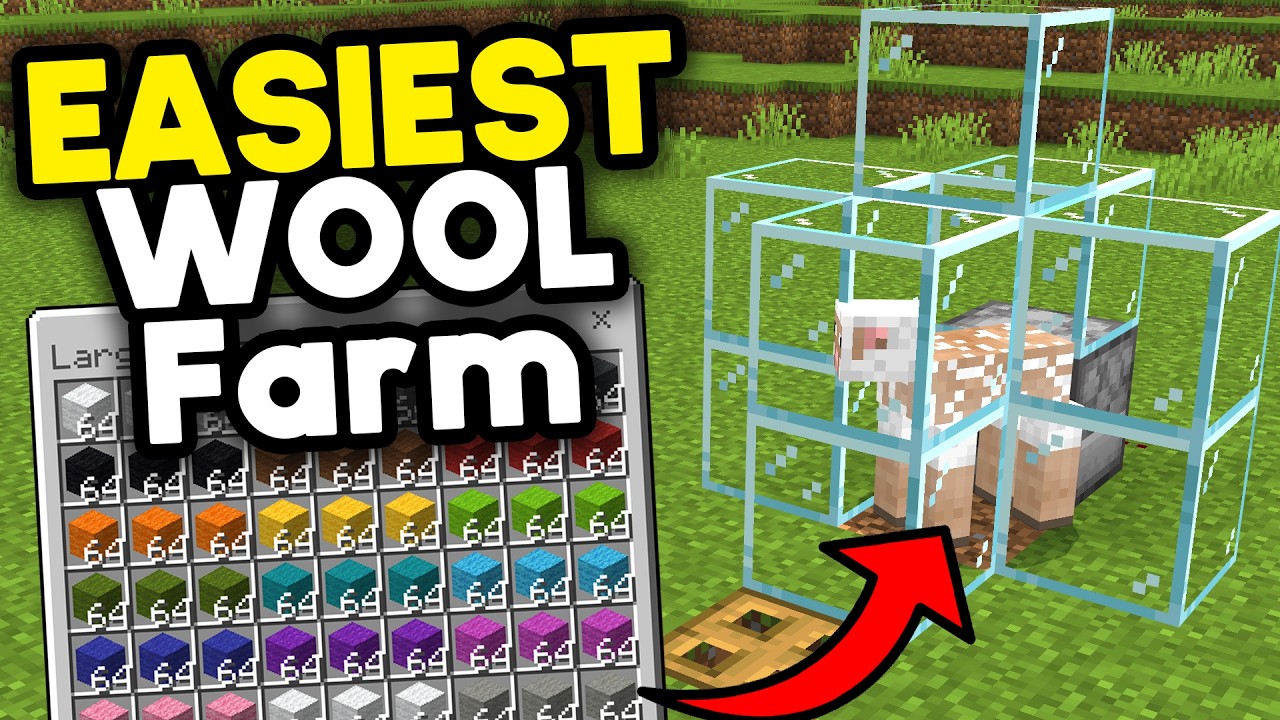 Easiest Wool Farm Minecraft Bedrock 26.1+ (2026)