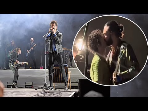 British band The 1975 is BANNED in Malaysia because of Matt Healy kissed male bandmate on stage