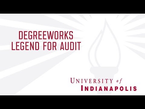 DegreeWorks: Legend for Audit