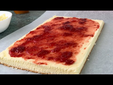 Easy swiss roll cake with 3 tips to prevent cracking when rolling.