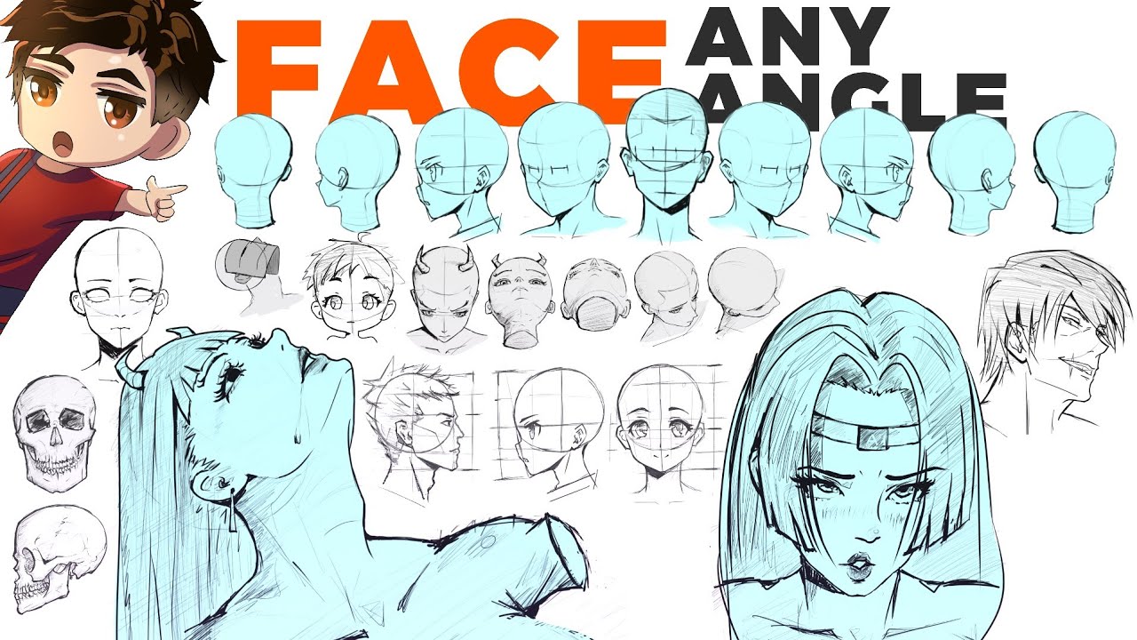 How To Draw Anime Face From Any Angle With Anatomy (Crash Course)