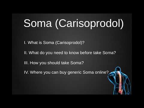 Soma 350 - All about Carisoprodol