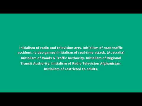 what is the meaning of RTA