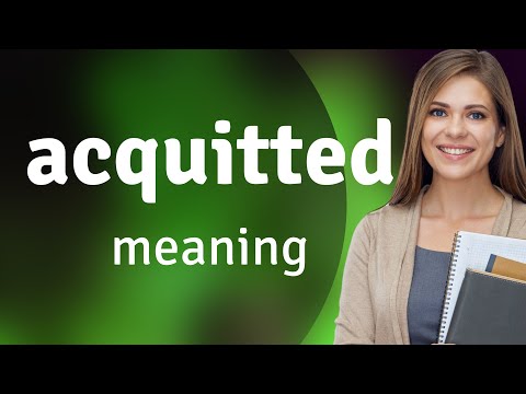 Acquitted | meaning of ACQUITTED