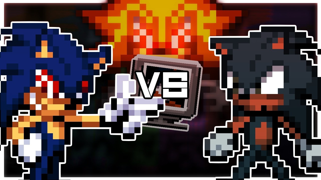 Extra Life Sonic VS Fleetway Sonic ｜ Sprite Animation by ⭕️Your Too Slow⭕️