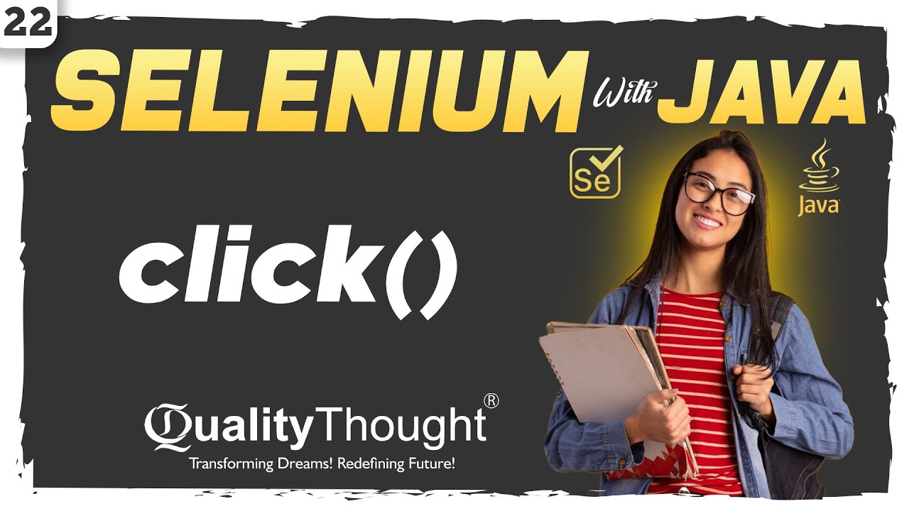 How to use click() method in Selenium Java - Selenium with Java Tutorial for Beginners | Session -22