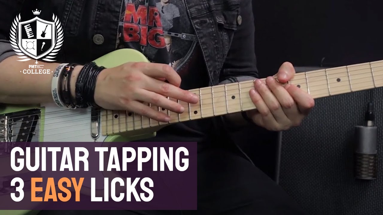 How To Tap On Guitar - Beginners Guide To Guitar Tapping Technique - 3 Easy Lessons | PMT College