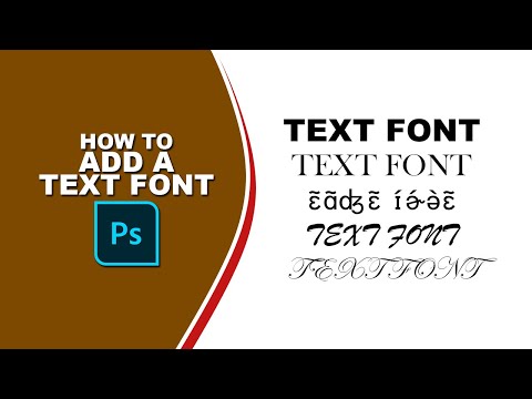 How to add a text font in Photoshop cs6