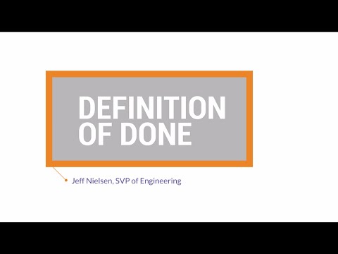 Agile Best Practices: The Definition of Done