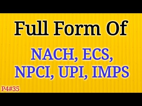 Full Form of NACH, ECS, NPCI, UPI, IMPS in Banking | Full Form Gk in Hindi | Mahipal Rajput