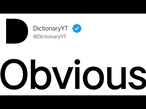 Obvious Meaning in English