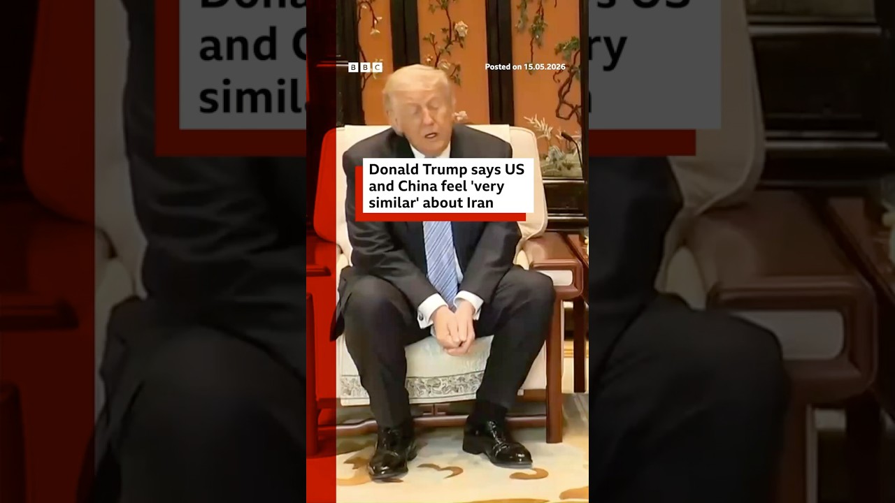 Donald Trump says US and China feel 'very similar' about Iran. #BBCNews