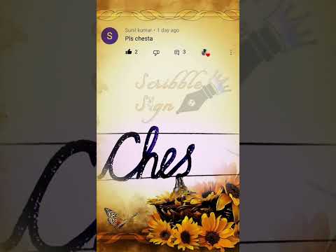 Chesta Name Writing (Special Requested VIDEO) #namewriting #cursivewriting #shorts #calligraphy