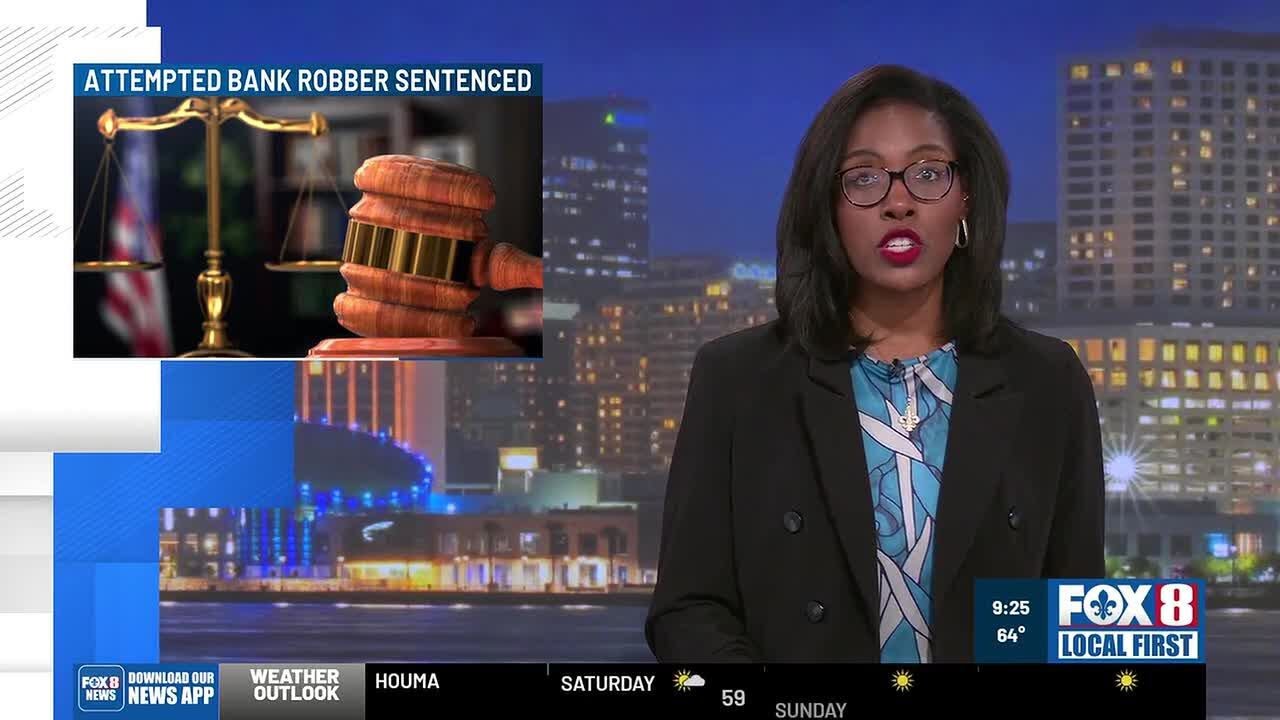 Man sentenced to prison for attempted bank robbery in 2024