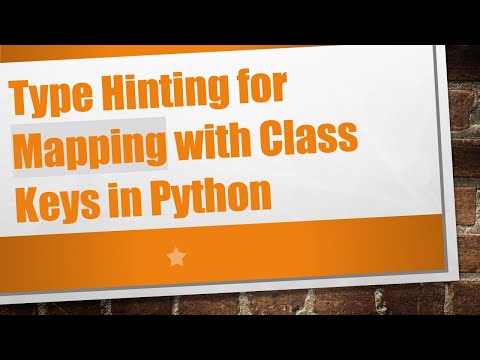 Type Hinting for Mapping with Class Keys in Python