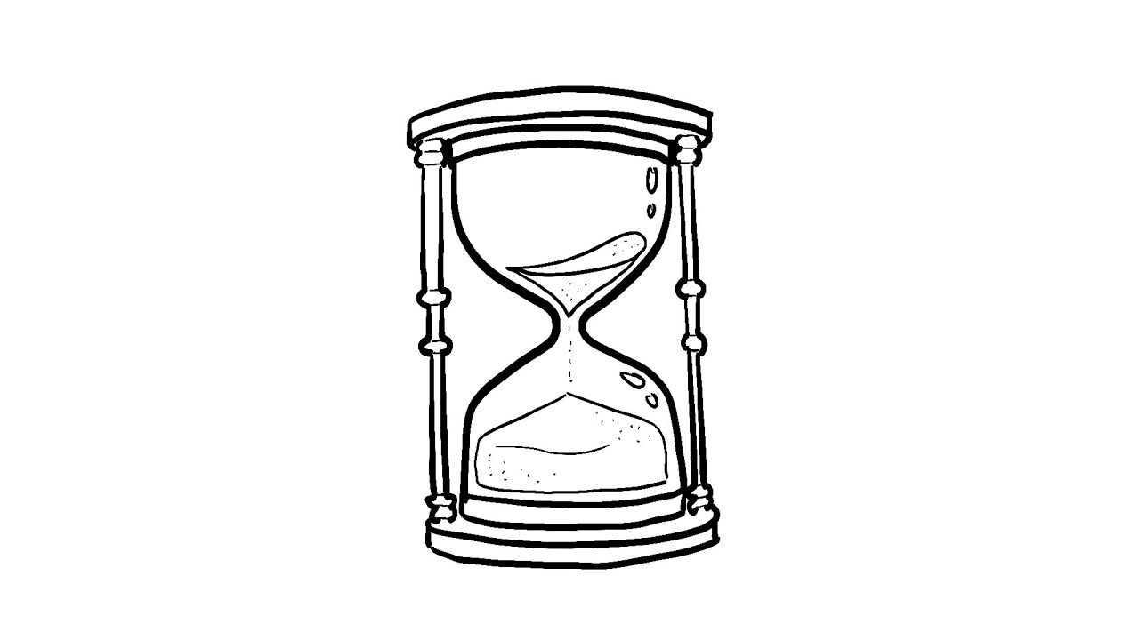 How to Draw a Simple Hourglass | Step-by-Step Lesson