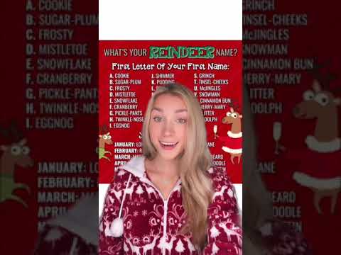 what’s your reindeer name?🤪🎄 #shorts