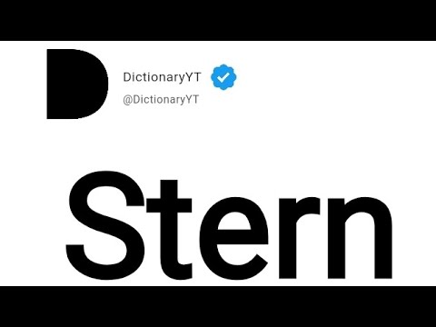 Stern Meaning in English
