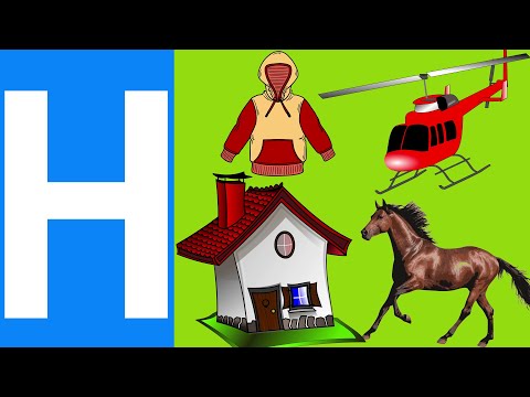 Letter Hh | Words That Start with H | Letter H words | Alphabet H | Phonics H | Kids Vocabulary